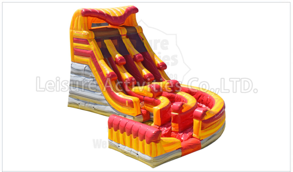 20ft Volcano Double Lane Curve Water Slide II-PL - Leisure Activities ...