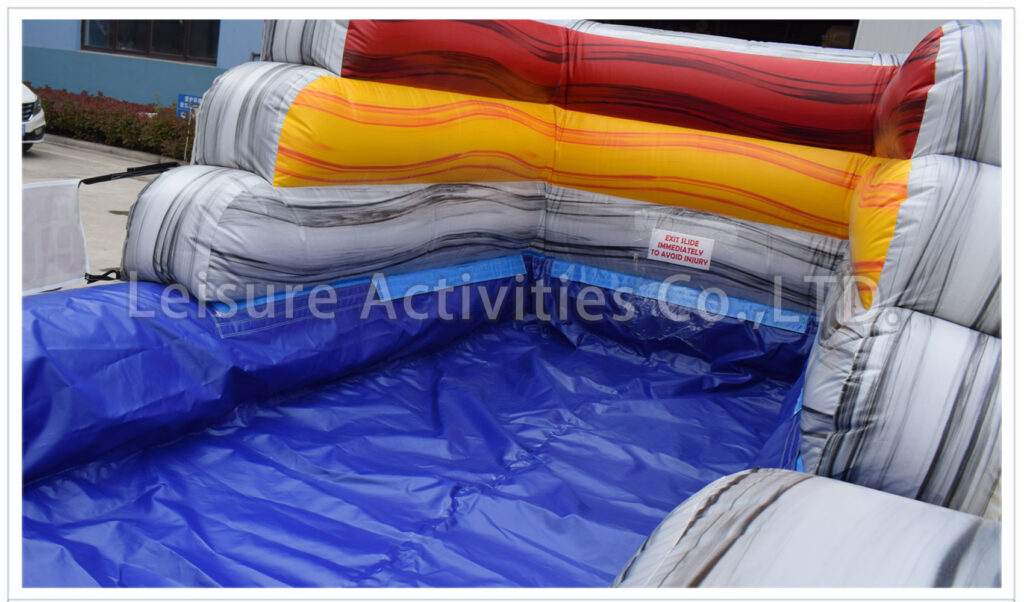 40ft Volcano Double Lane Slip N Slide-PL - Leisure Activities CO.,LTD.