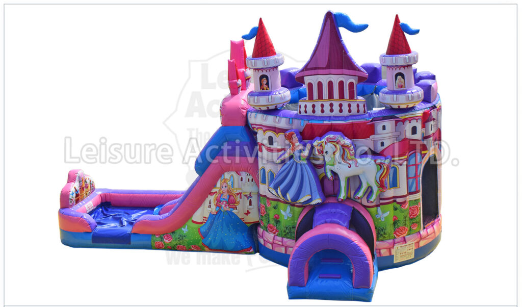 Princess Castle Double Lane Combo Wet/Dry-SL - Leisure Activities CO.,LTD.